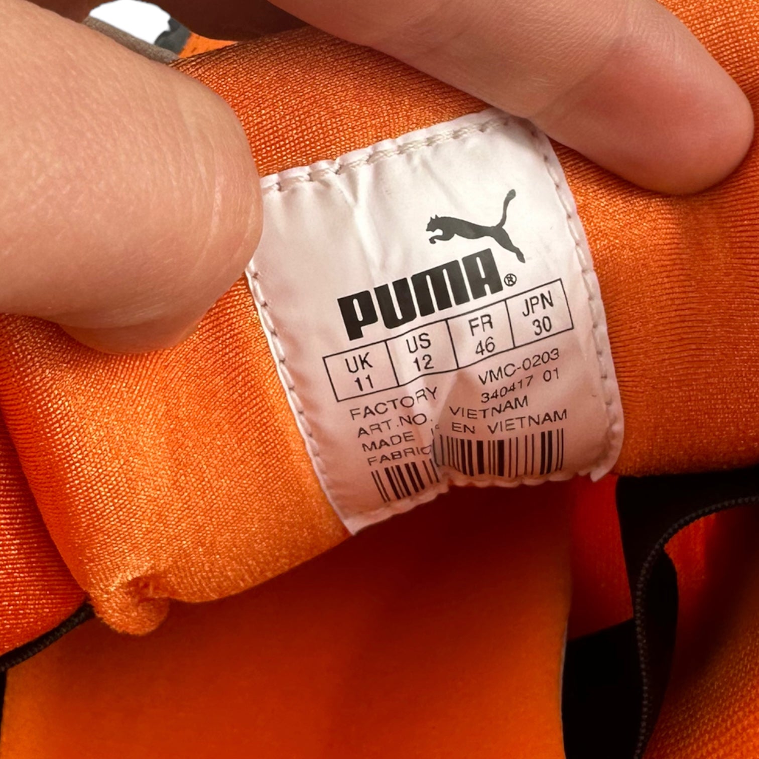 2000s Puma Mostro Perforated – insidetag