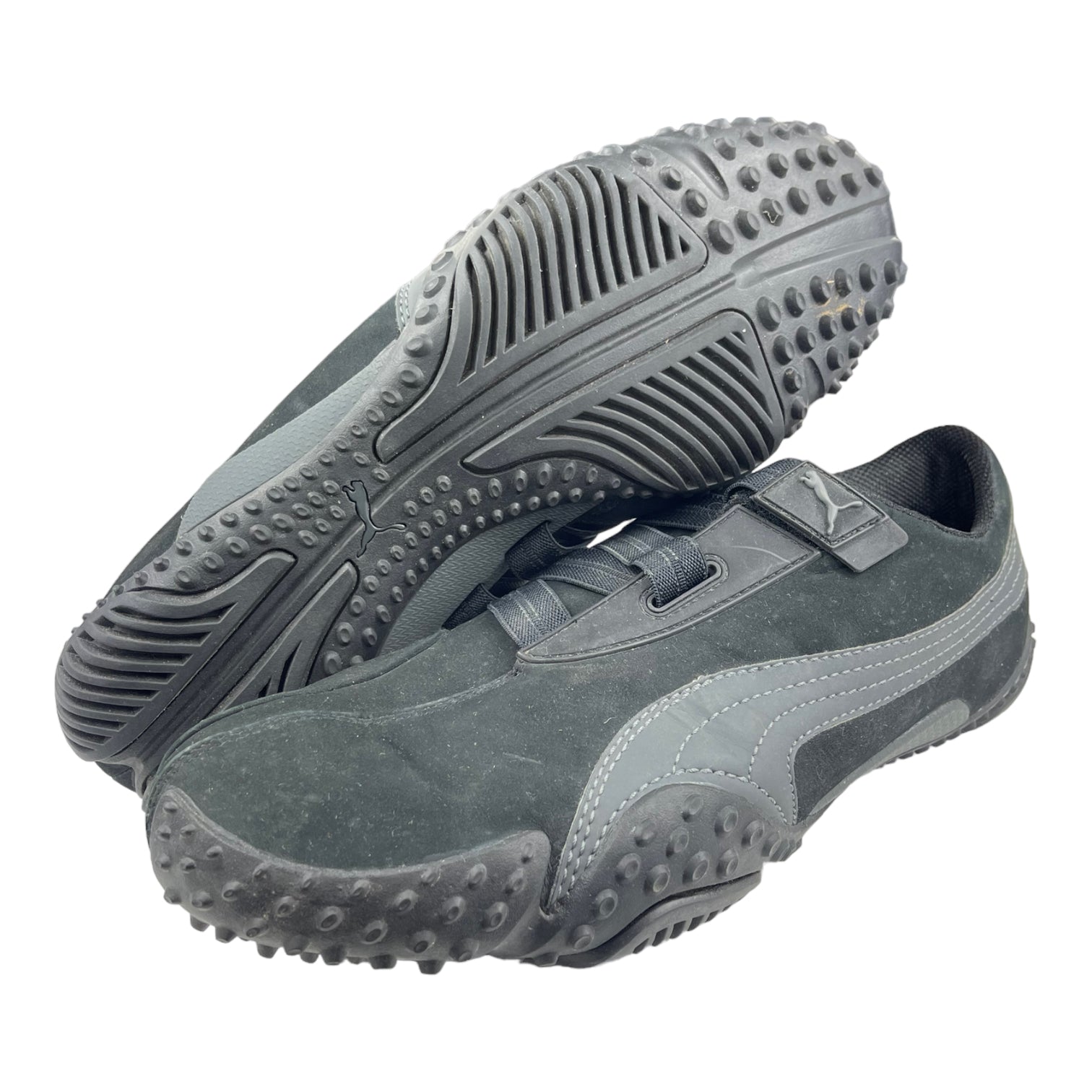 2000s Puma Mostro 2 UK11 BlkSuede/Gry – insidetag